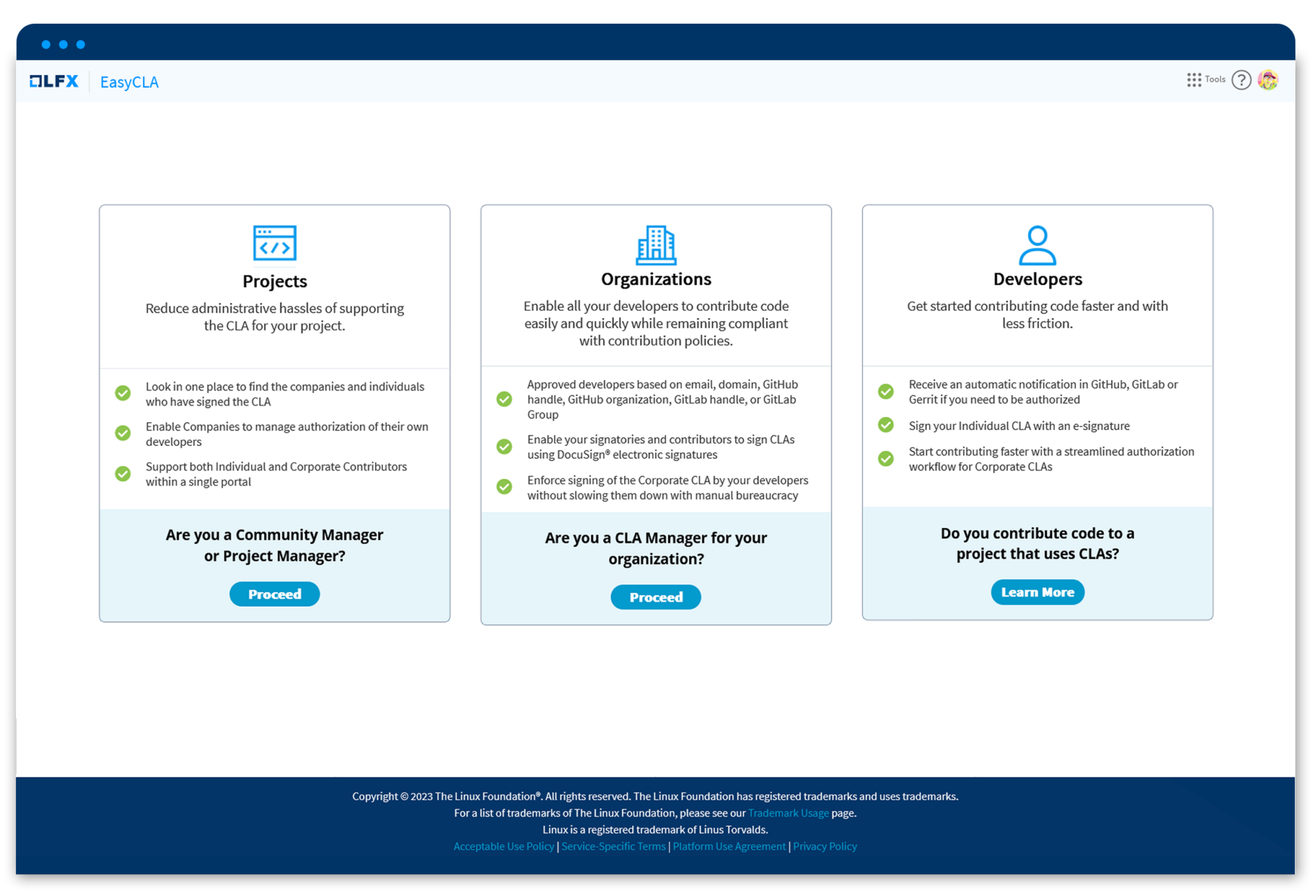 LFX For Developers – LFX Tools | Linux Foundation